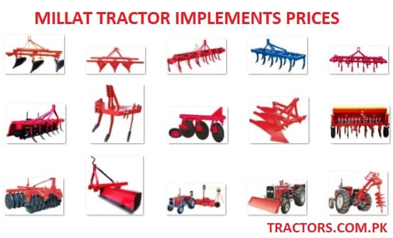 Millat Tractors Implements Price List 2023 in Pakistan